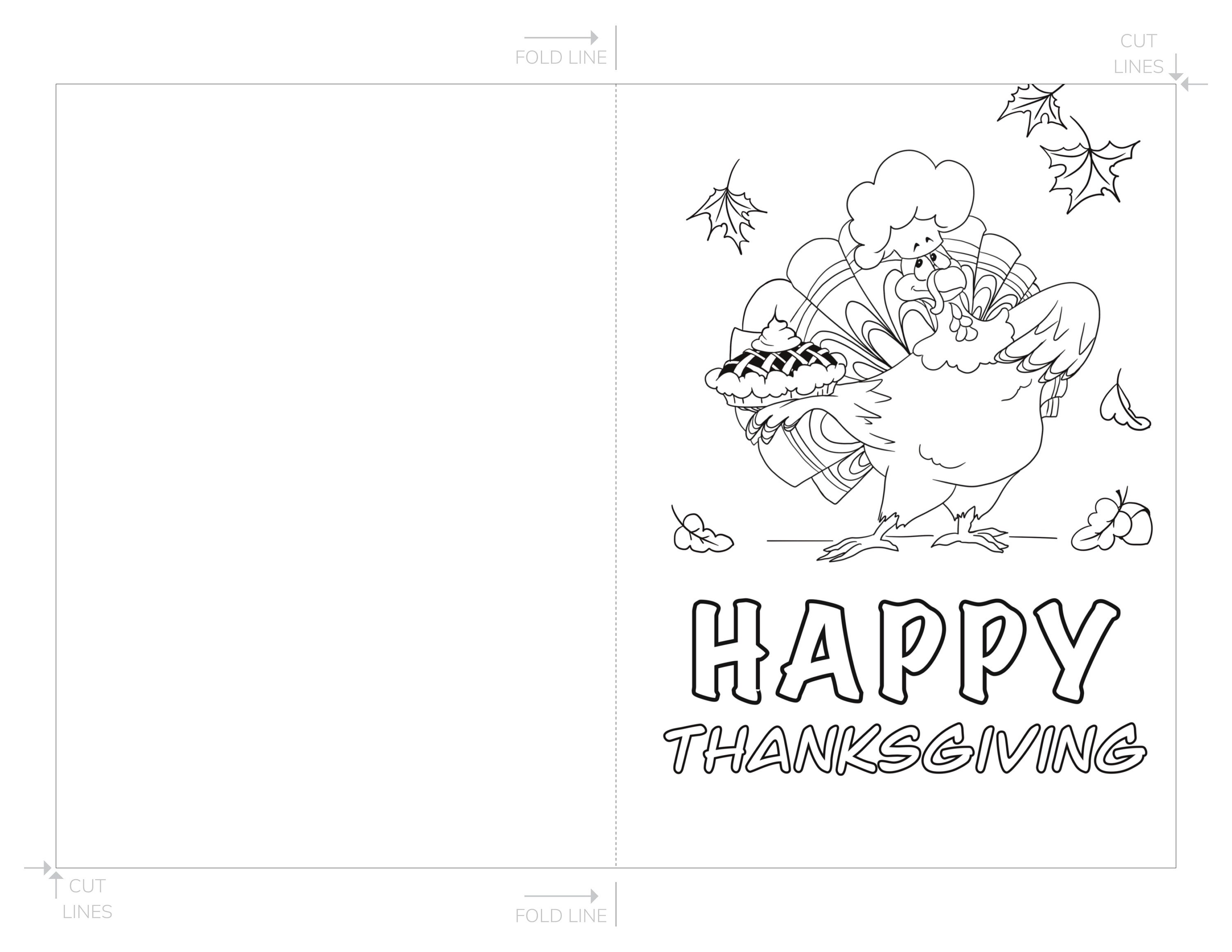 Instant Download Coloring Card, Digital Greeting Card, - Happy ...