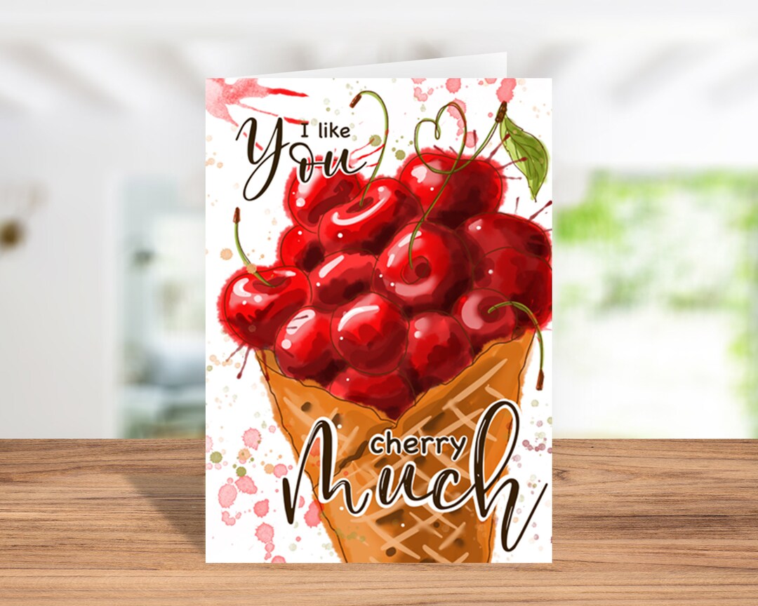 Instant Download Digital Greeting Card With Colorful Ice Cream and ...