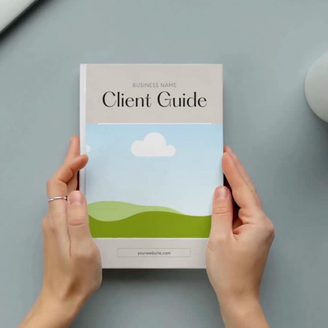 Client Service Guide Canva Template: Customizable Business Guide ...