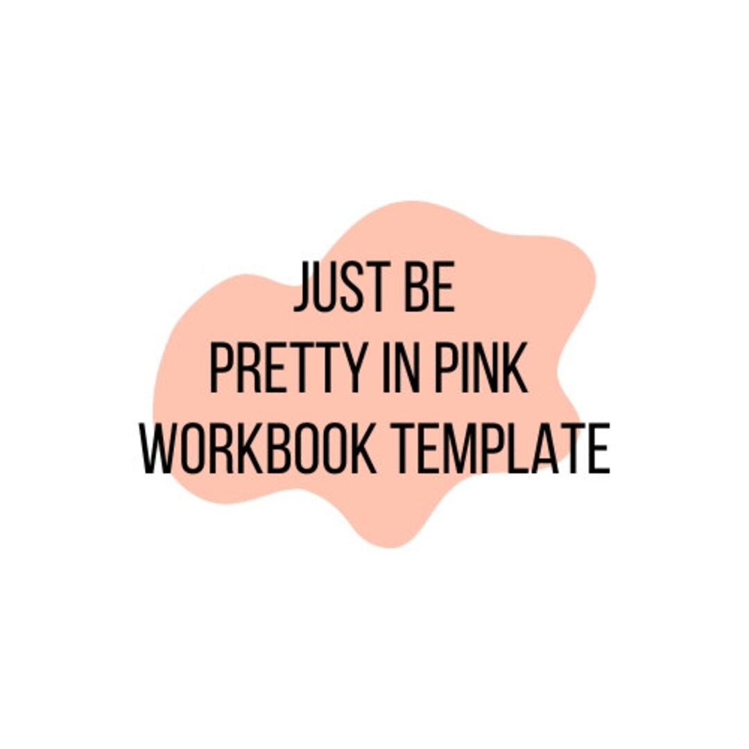 Pretty in Pink Workbook Template: 16-page Canva Ebook (digital Download ...