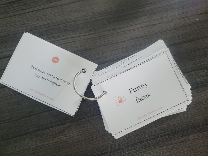 Couples Photography Posing Prompt Cards: Photo Shoot Guide (digital ...