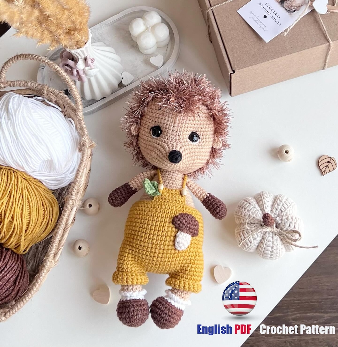 Hedgehog Crochet Pattern PDF - Easy Amigurumi Tutorial for Beginners - Etsy