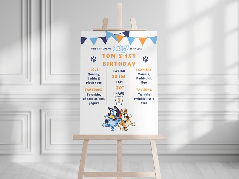 Bluey Birthday Invite Bluey Invitations Bluey Party Invite - Etsy