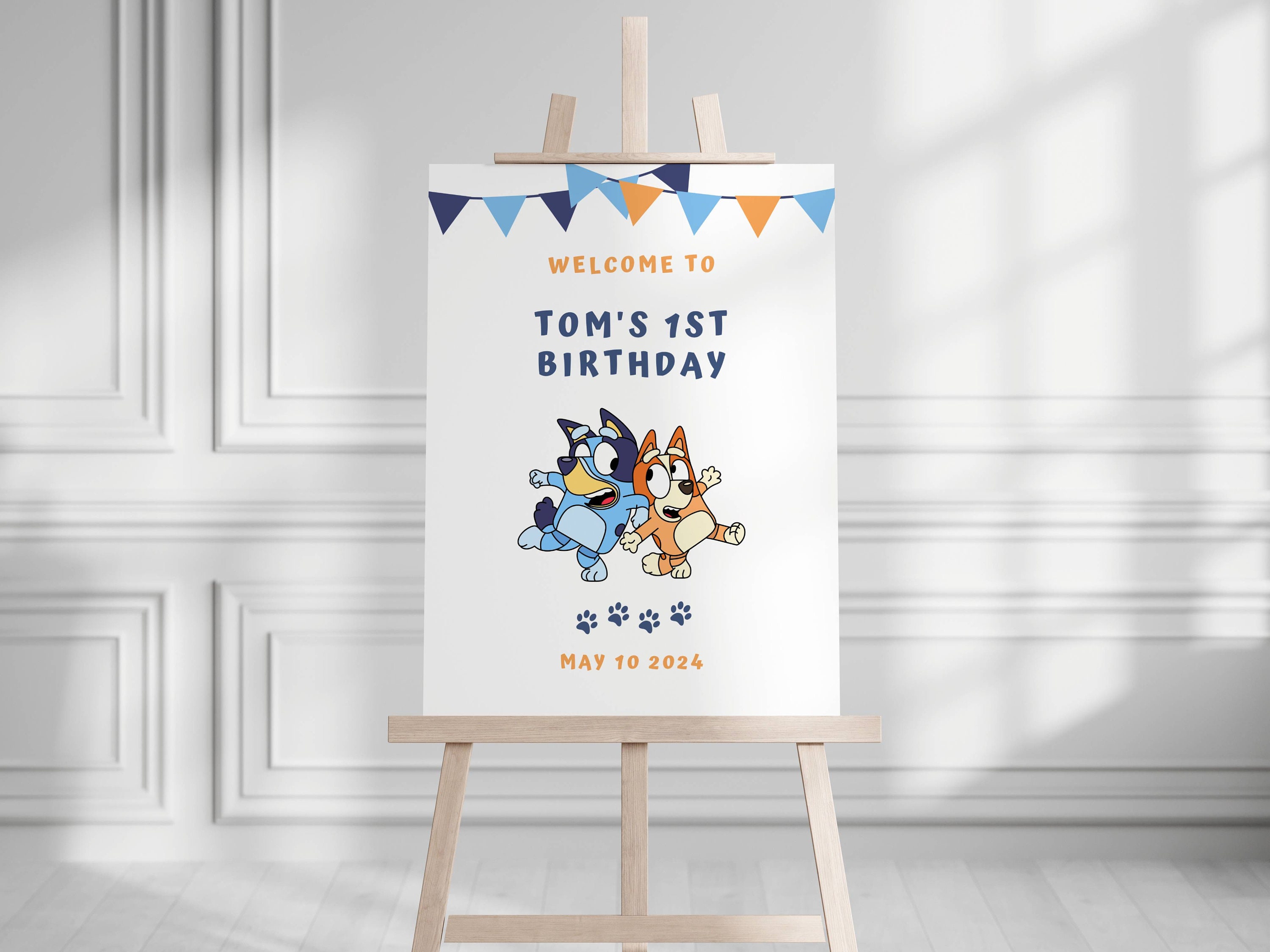 Bluey Birthday Invite Bluey Invitations Bluey Party Invite - Etsy