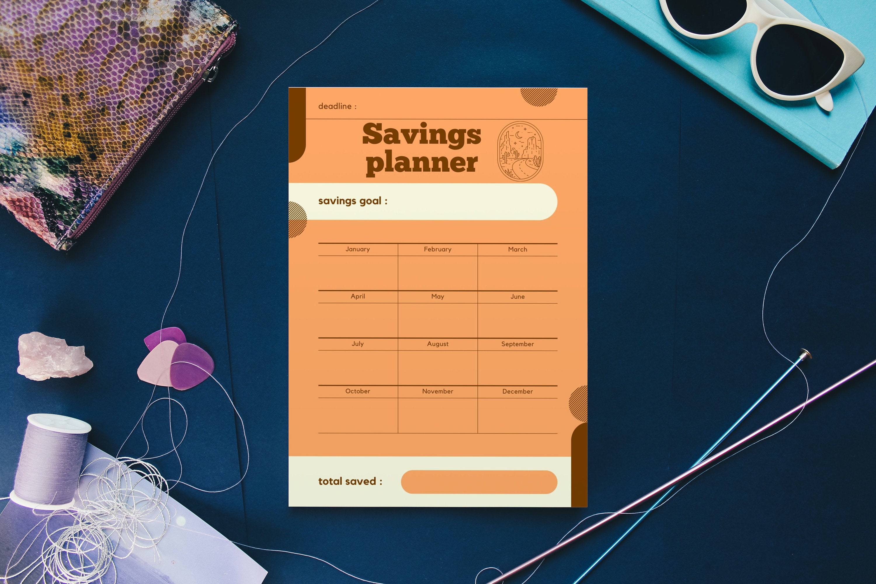 Savings Planner| Editable Template - Etsy