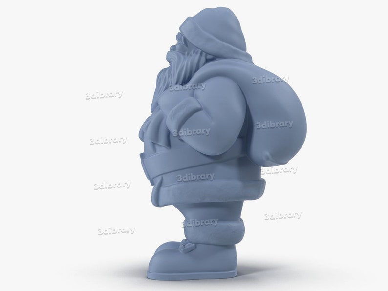 Santa Claus 3D STL File Prints - Etsy