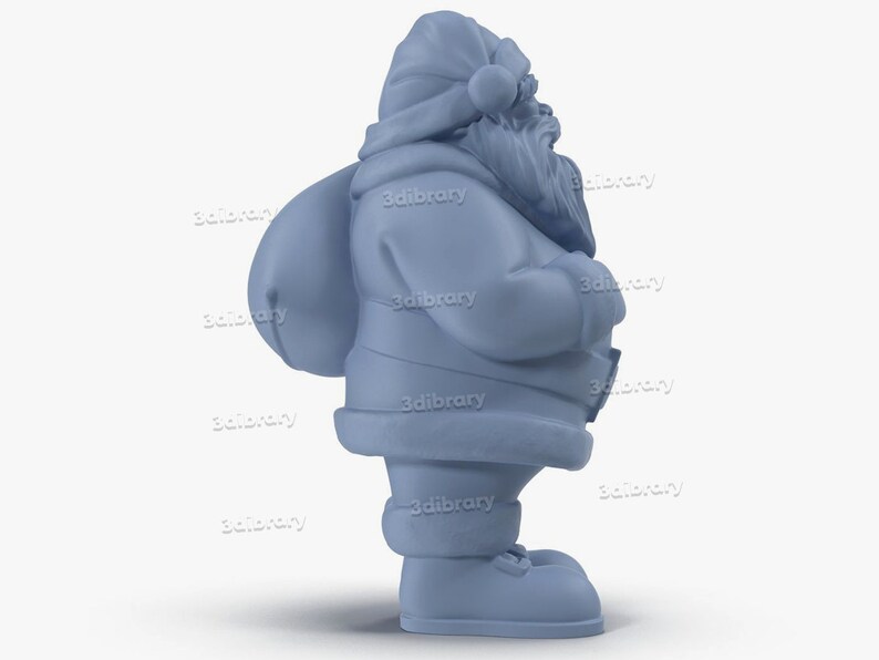 Santa Claus 3D STL File Prints - Etsy