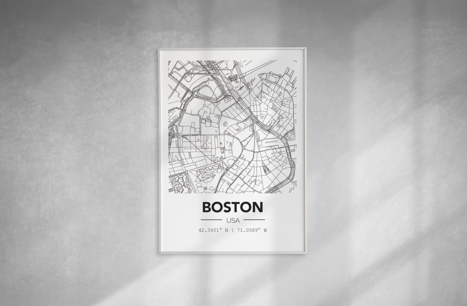 Boston | City Map Poster | Custom City Map | City Map Print | Map Print ...