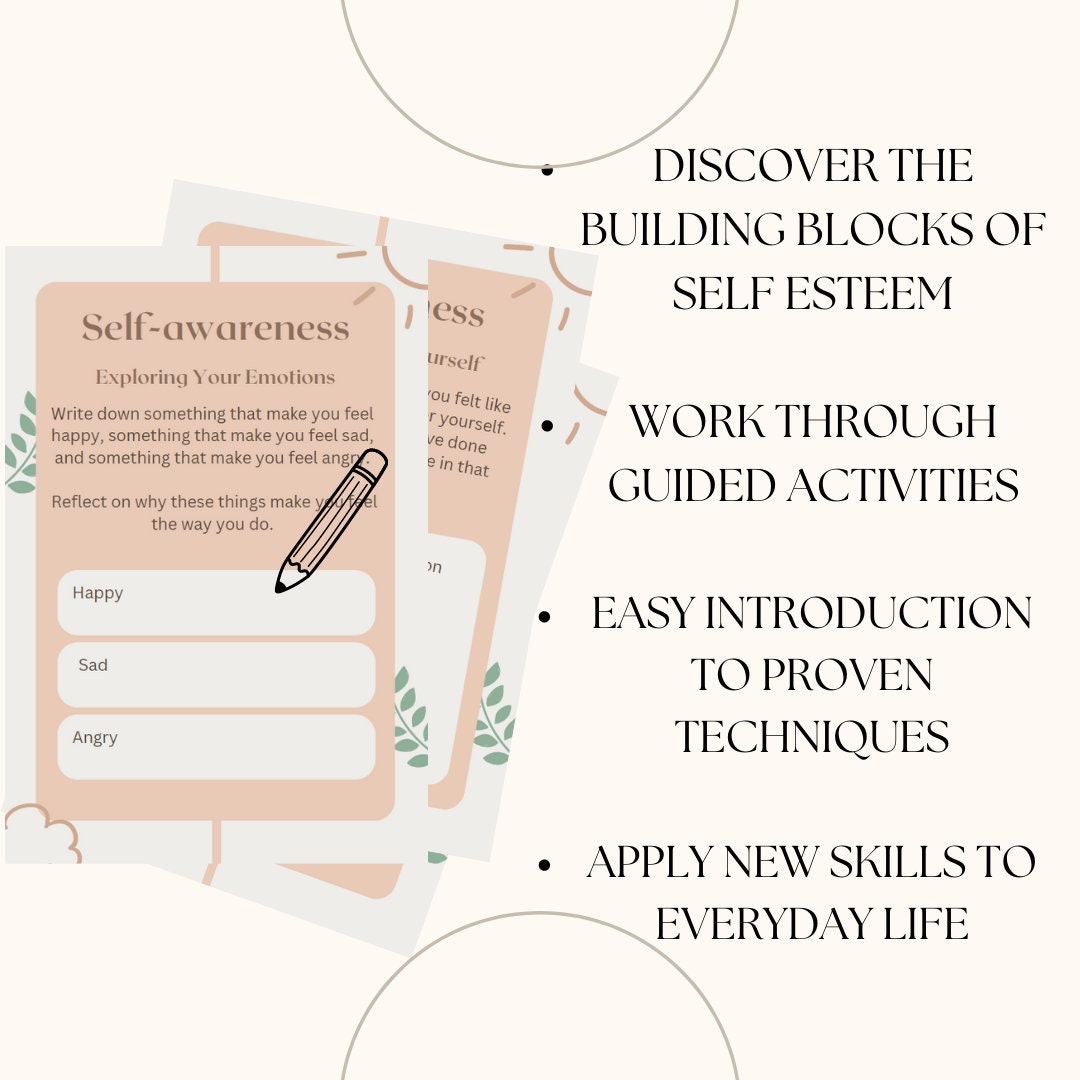 Self Esteem Workbook - Etsy