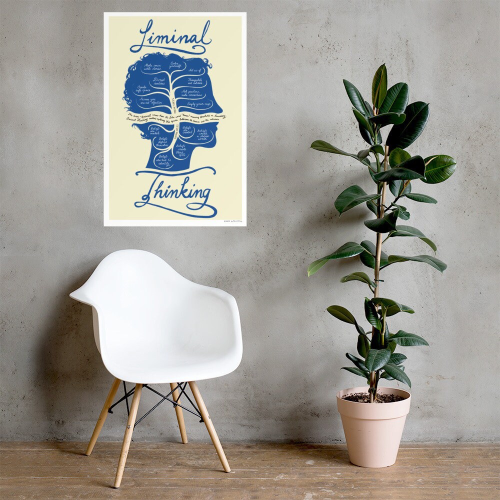 Liminal Thinking 24 in X 36 in Poster Print - Etsy