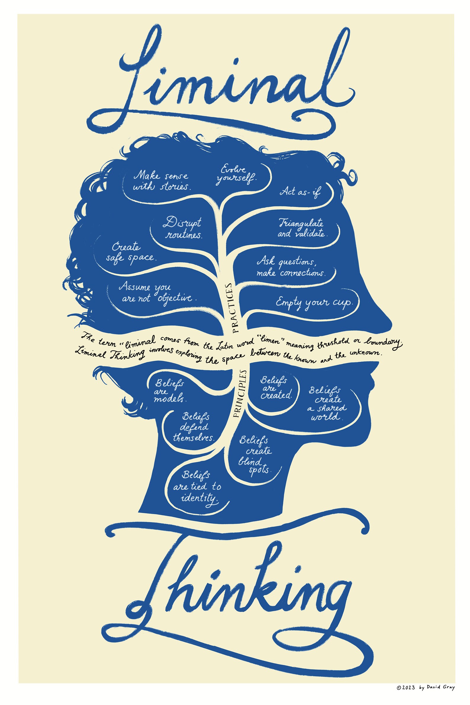 Liminal Thinking 24 in X 36 in Poster Print - Etsy