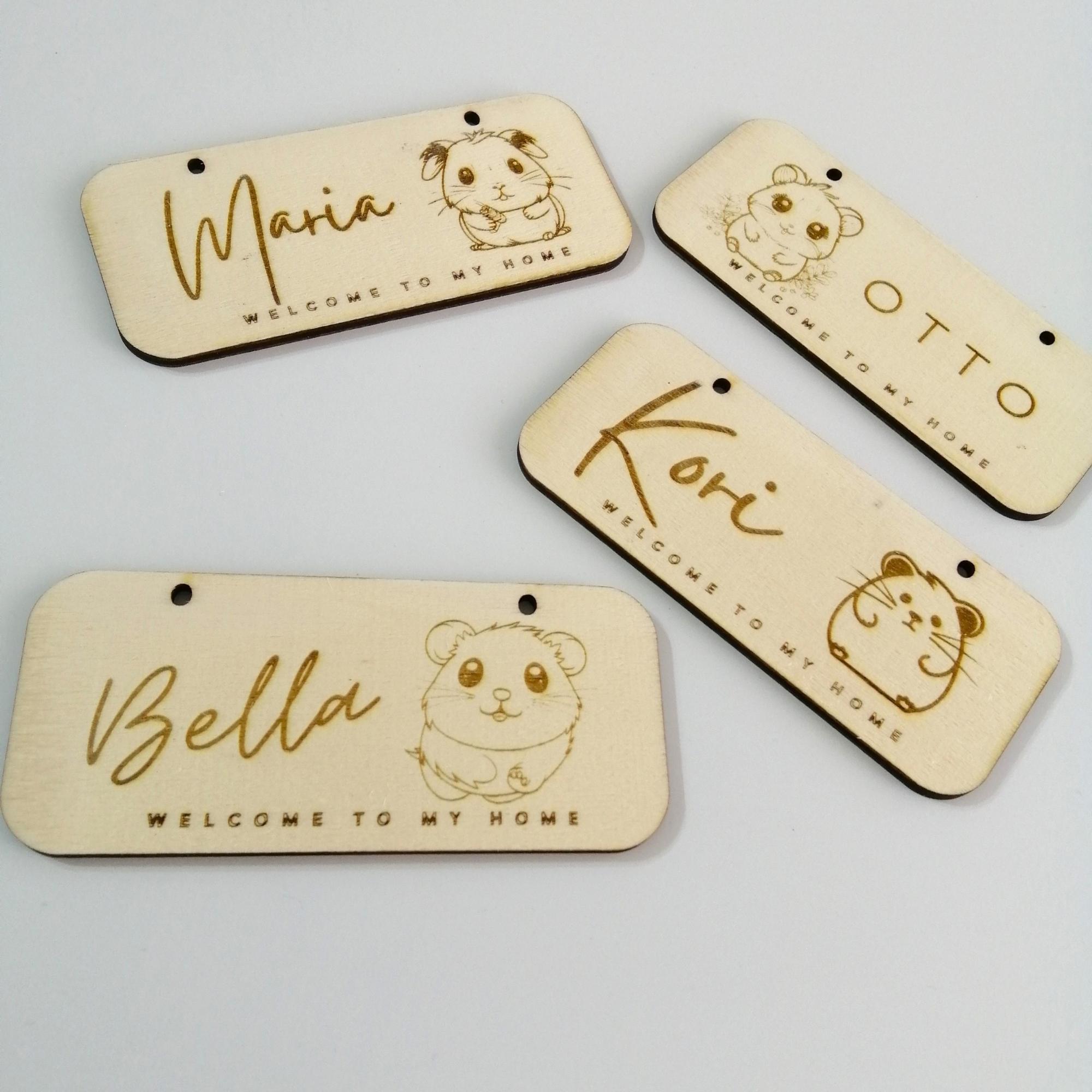 Personalized Pet Cage Identification Sign, Dog House,custom Pet Plaque ...