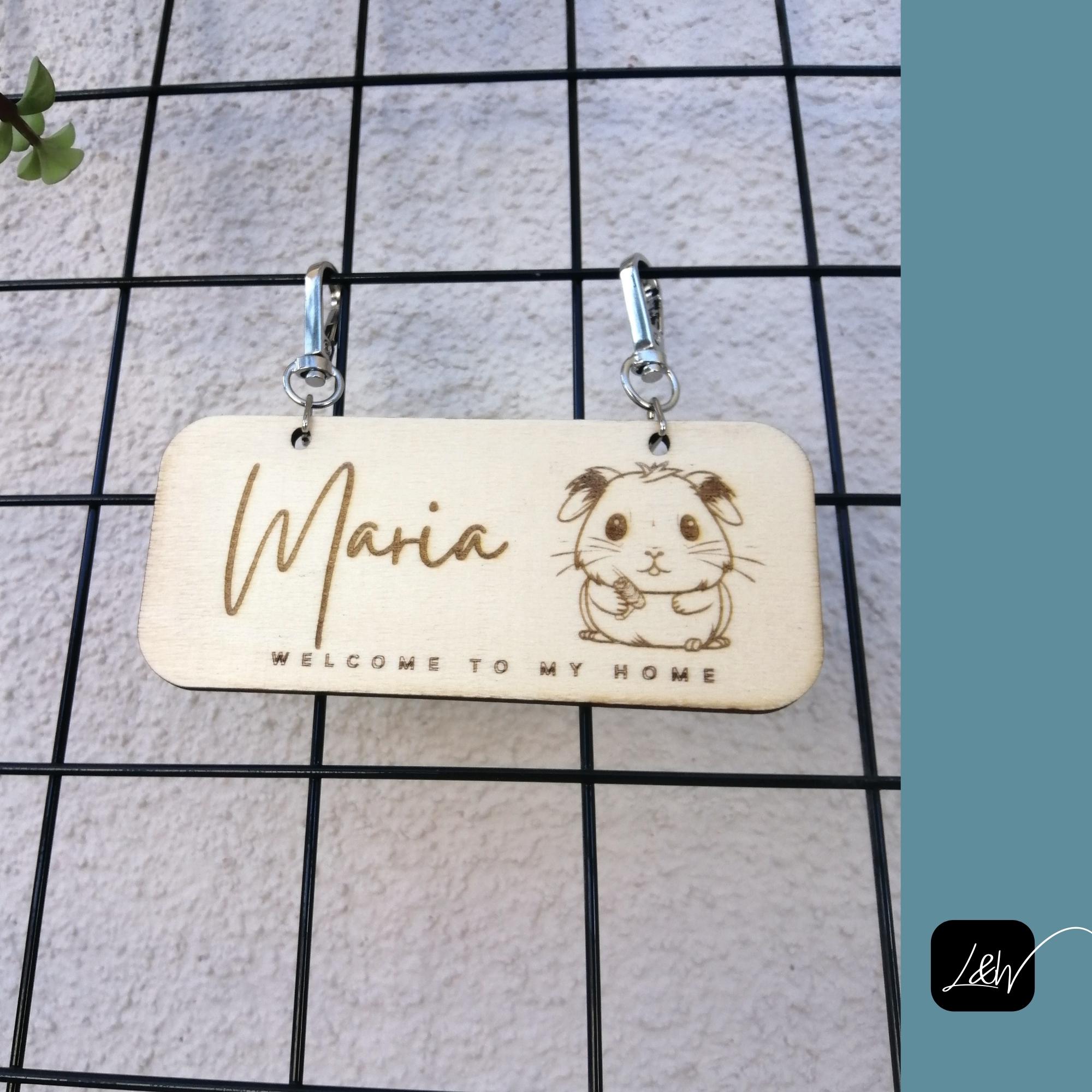 Personalized Pet Cage Identification Sign, Dog House,custom Pet Plaque ...