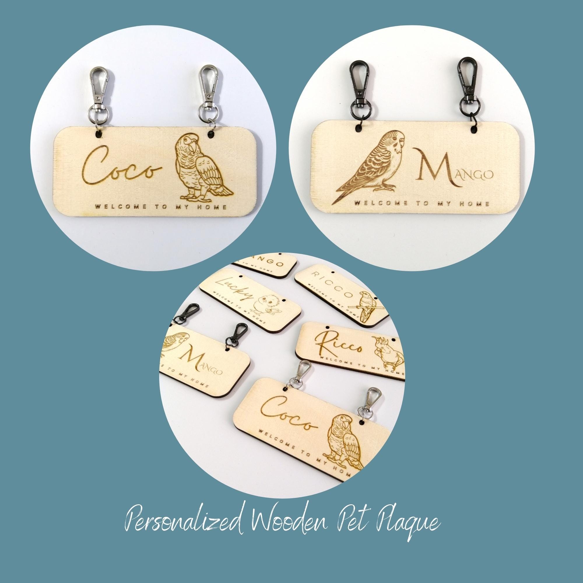Personalized Wooden Pet Plaque,cage and Kennel Identification, Doghouse ...