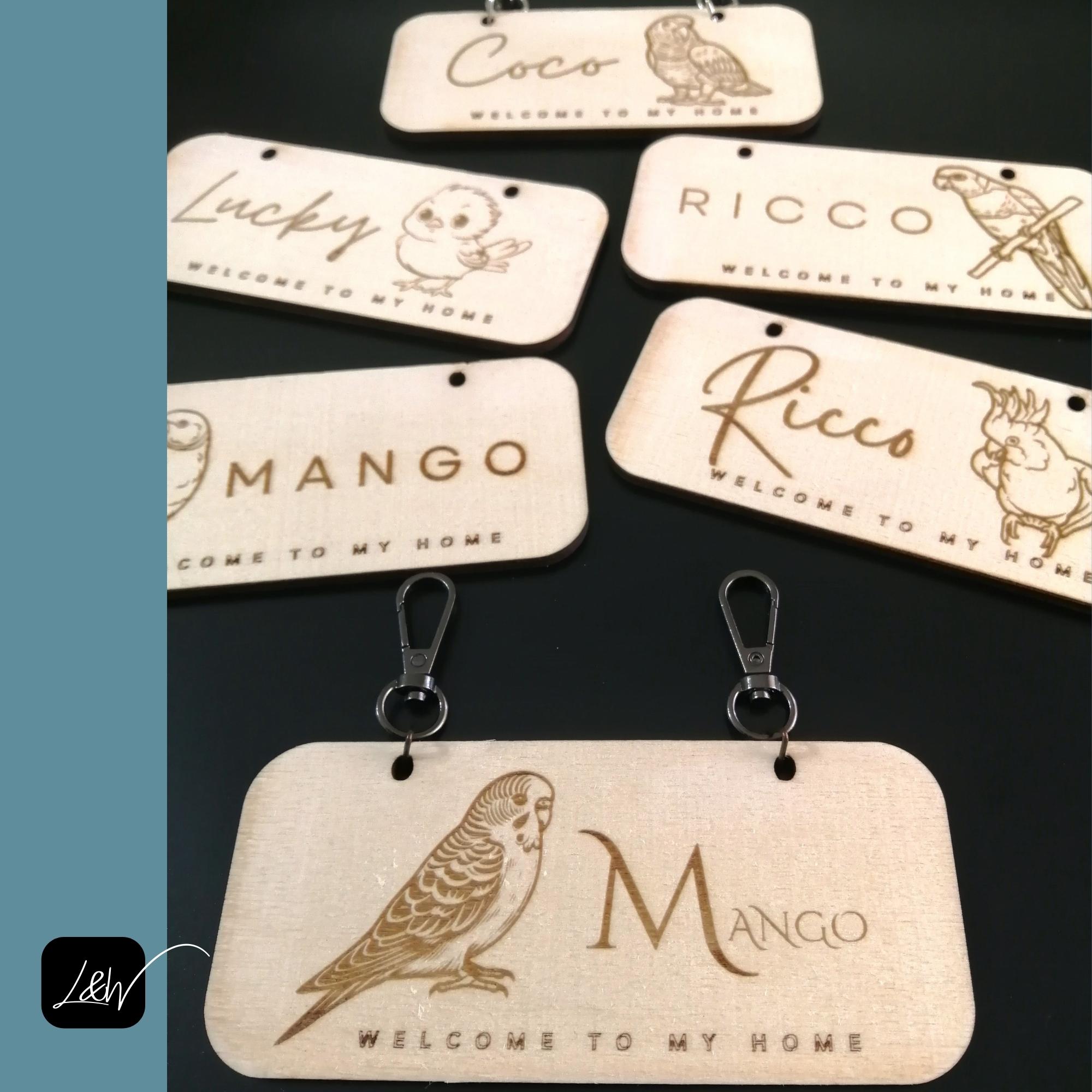 Personalized Wooden Pet Plaque,cage and Kennel Identification, Doghouse ...