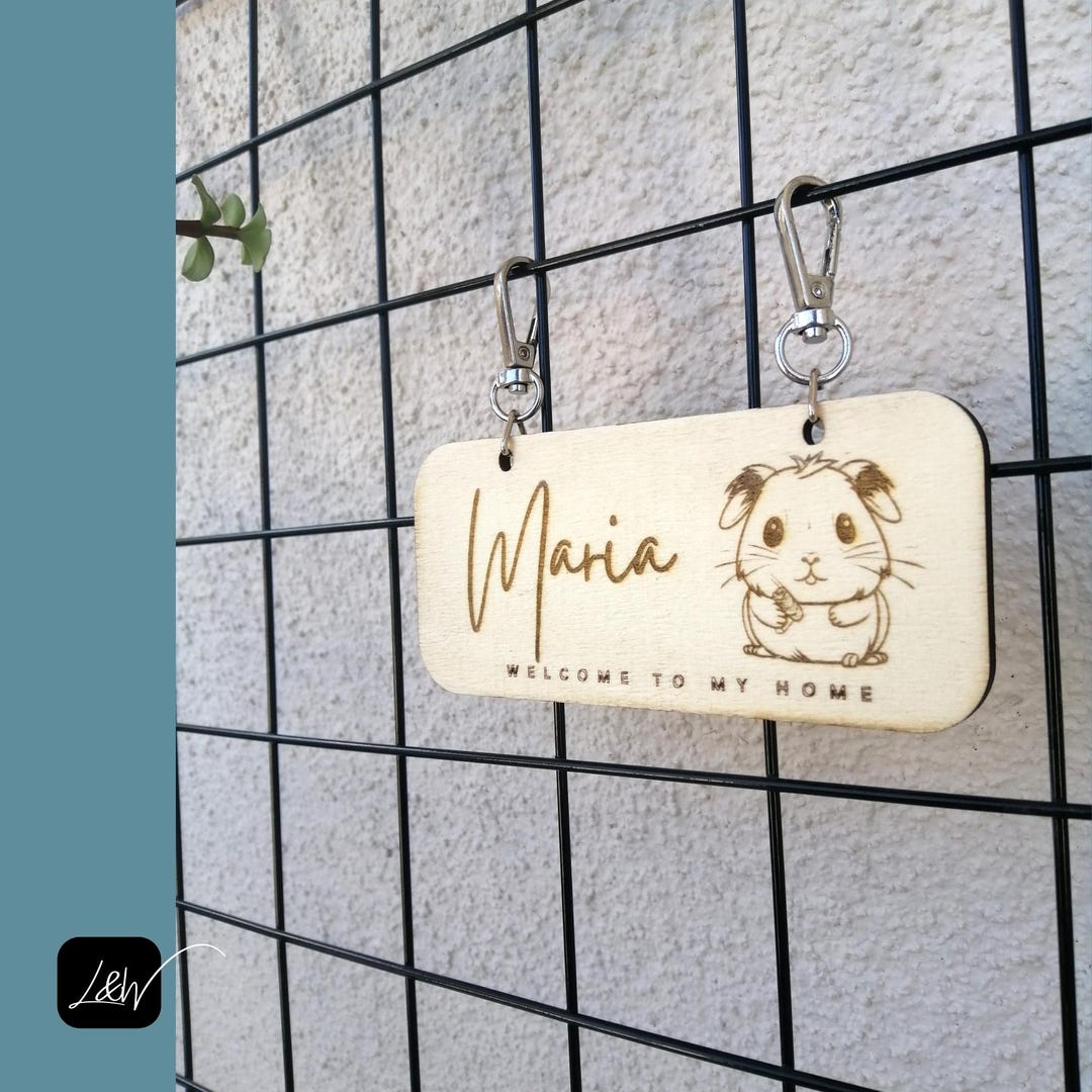 Personalized Pet Cage Identification Sign, Dog House,custom Pet Plaque ...