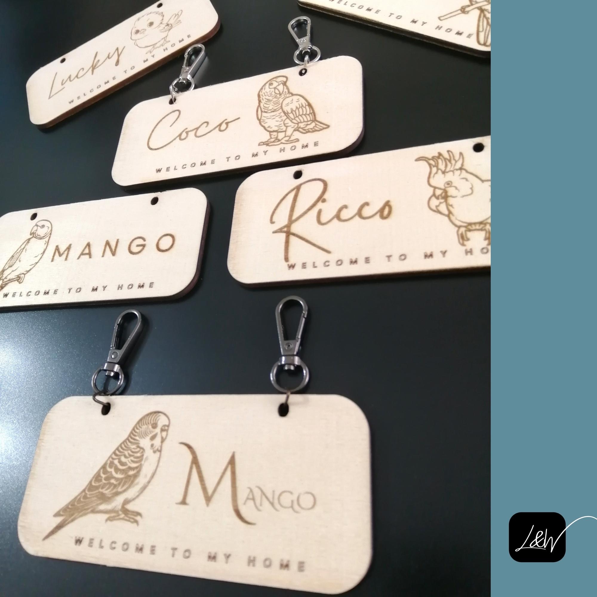 Personalized Wooden Pet Plaque,cage and Kennel Identification, Doghouse ...