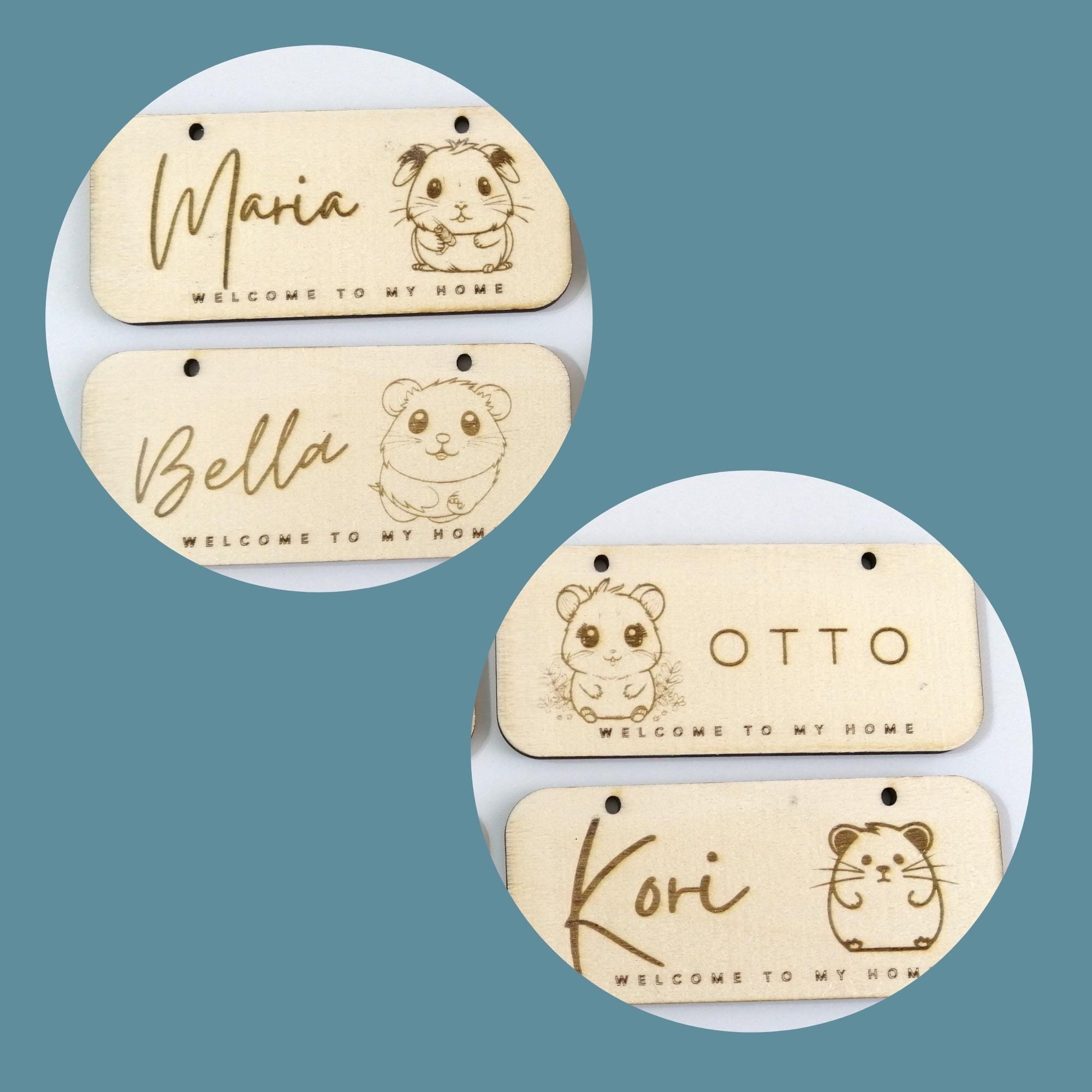 Personalized Pet Cage Identification Sign, Dog House,custom Pet Plaque ...