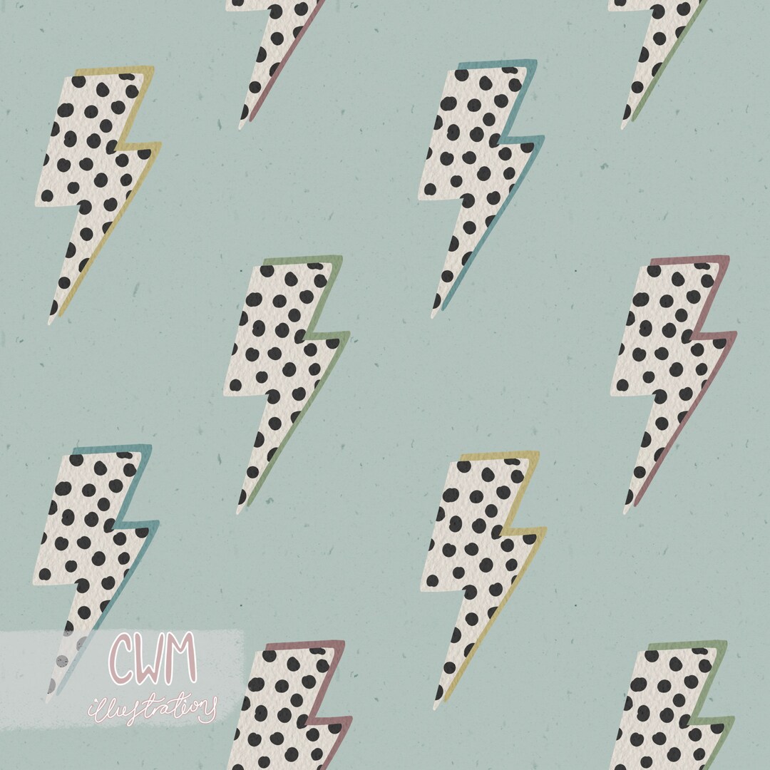 Lightening Bolt Seamless Pattern, Lightening Bolt Fabric Design ...