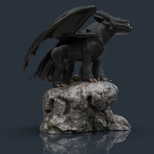 Toothless 3D Printing Figurine Headphone Holder Room - Etsy