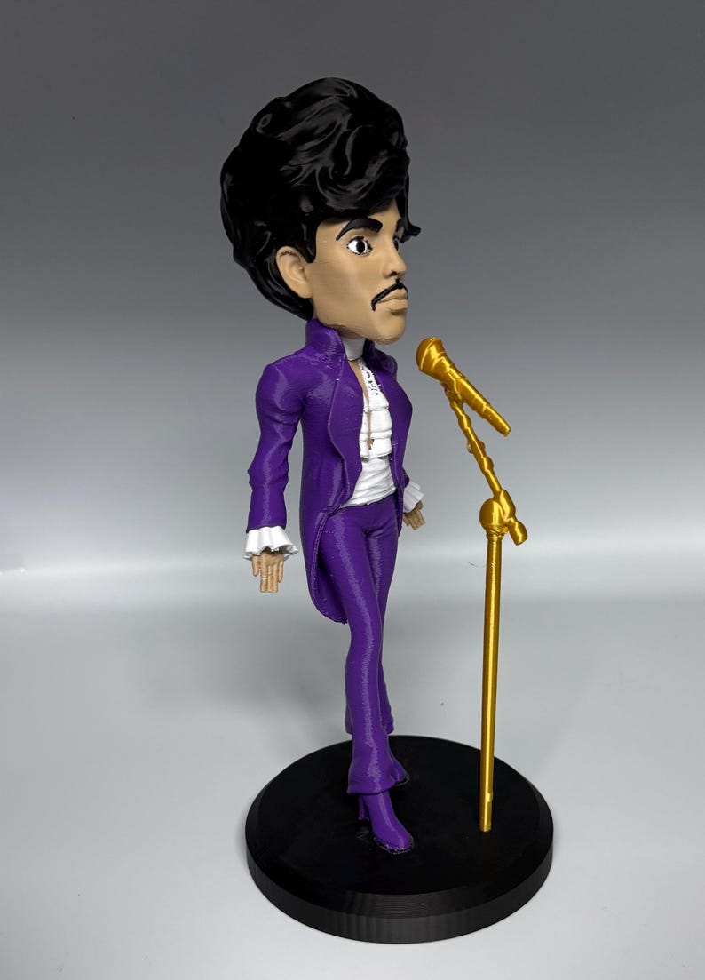 Purple One Figurine - Handmade Music Icon Caricature (10.5” | 240mm ...