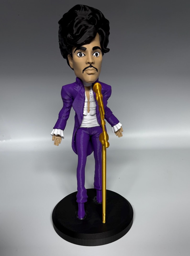 Purple One Figurine - Handmade Music Icon Caricature (10.5” | 240mm ...