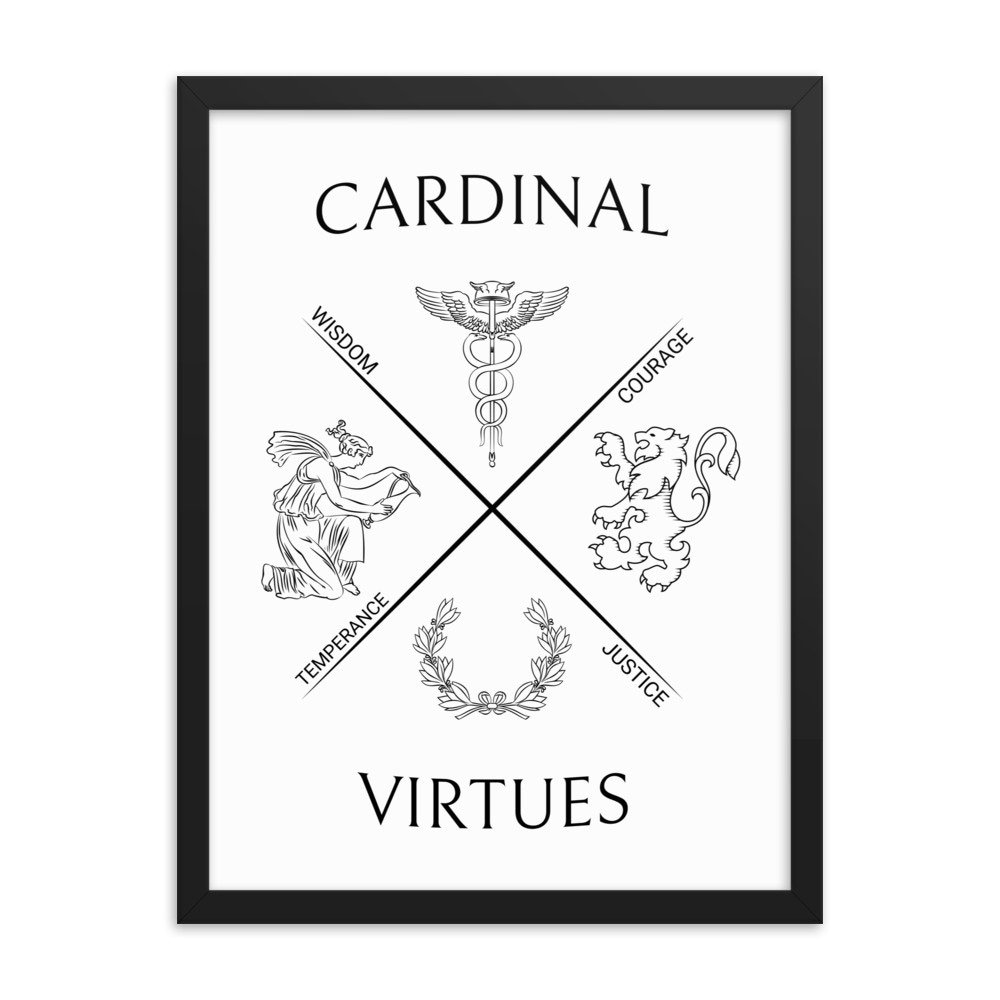 Stoic Cardinal Virtues Stoic Symbols Stoic Values - Etsy