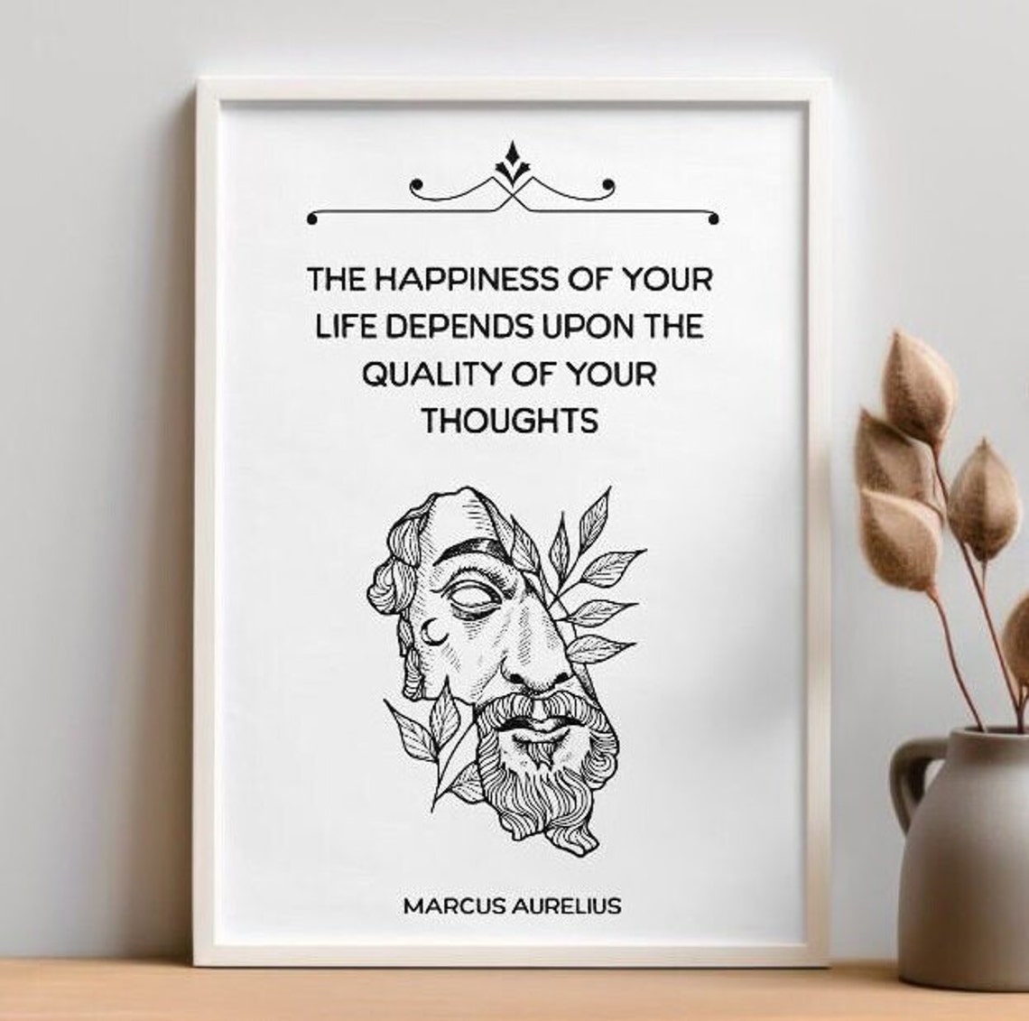 Marcus Aurelius Stoic Quote, Stoicism Art Print, Stoic Philosophy - Etsy