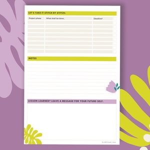 Printable Crochet Project Tracker/planner - Etsy