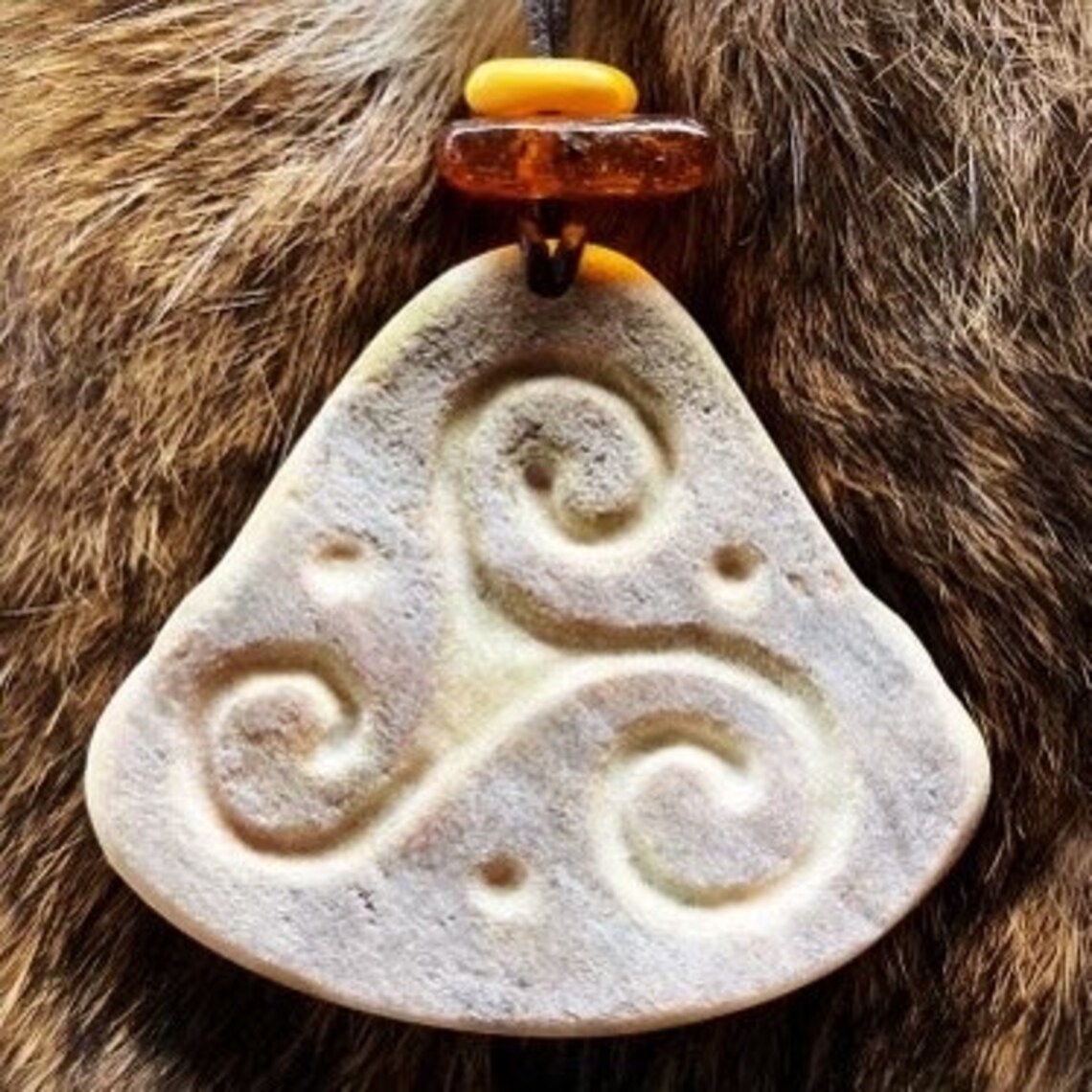 Three Faced God, Lugh, Hand Carved Antler Pendant, Viking Pendants ...