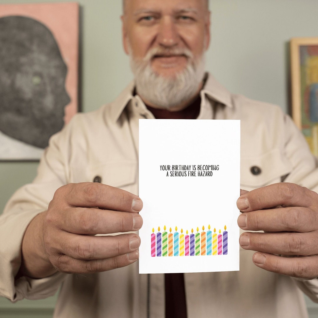 Funny Birthday Card Funny Old Age Birthday Card Cheeky Card for ...