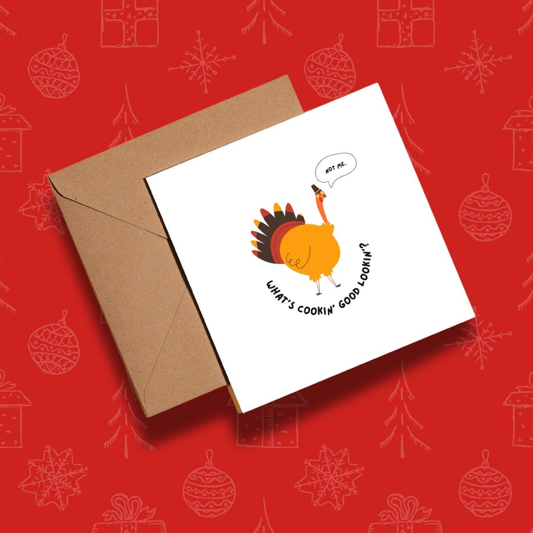 Funny Turkey Christmas Card: Cheeky Holiday Greetings - Etsy UK