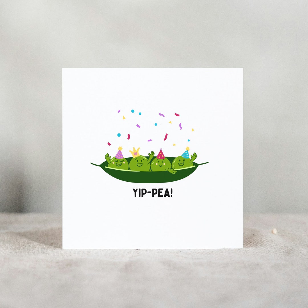 Yip-pea Birthday Card Funny Birthday Card for Birthday Gift for ...