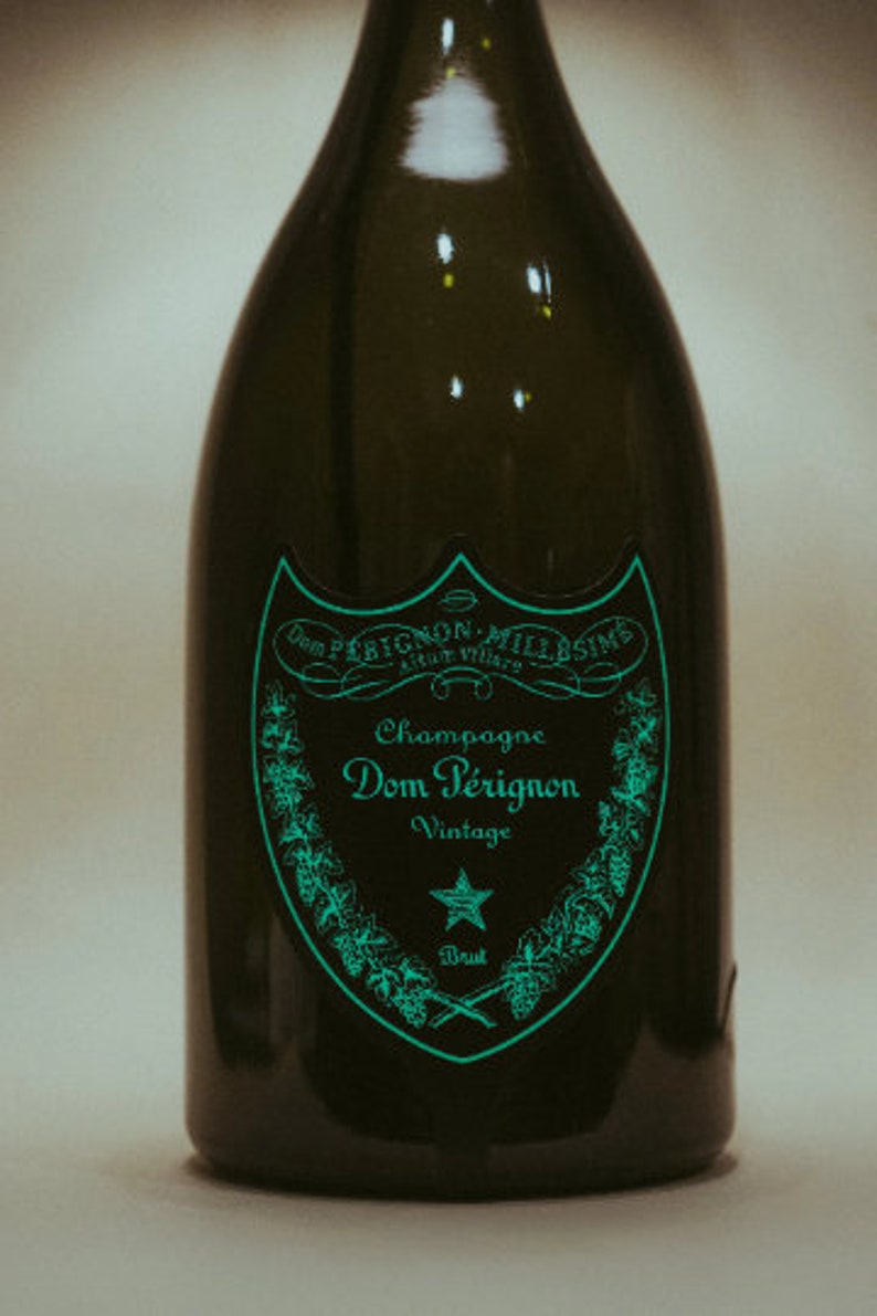Dom Perignon Luminor Green Lamp - Etsy