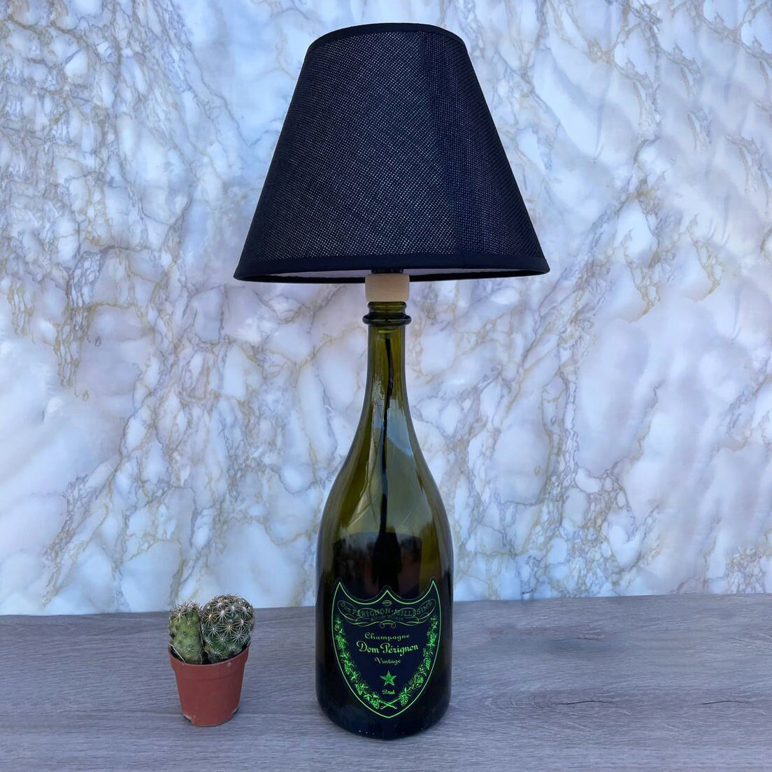 Dom Perignon Luminor Green Lamp - Etsy