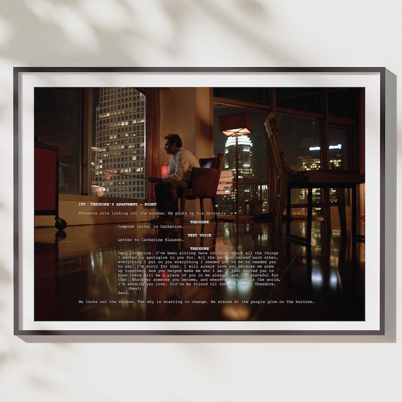 Movie Script Print - Etsy