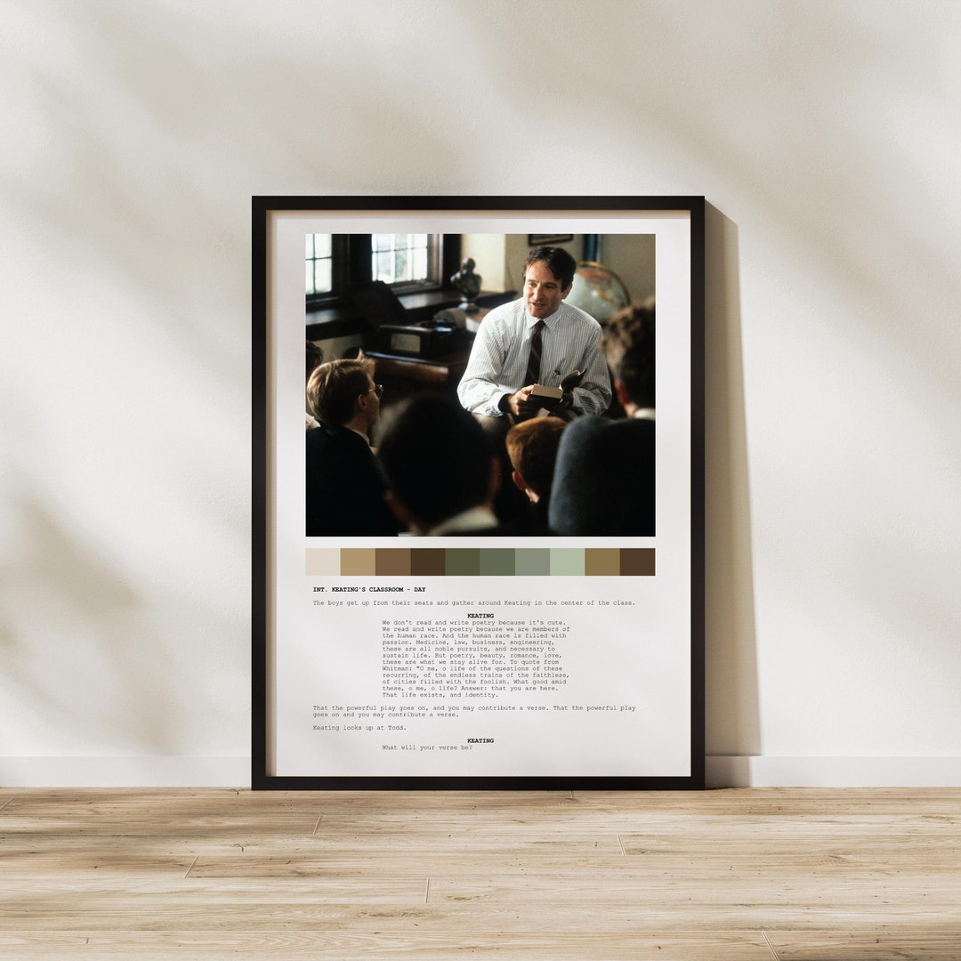 Dead Poets Society Movie Quote | Dead Poets Society Script | Robin ...