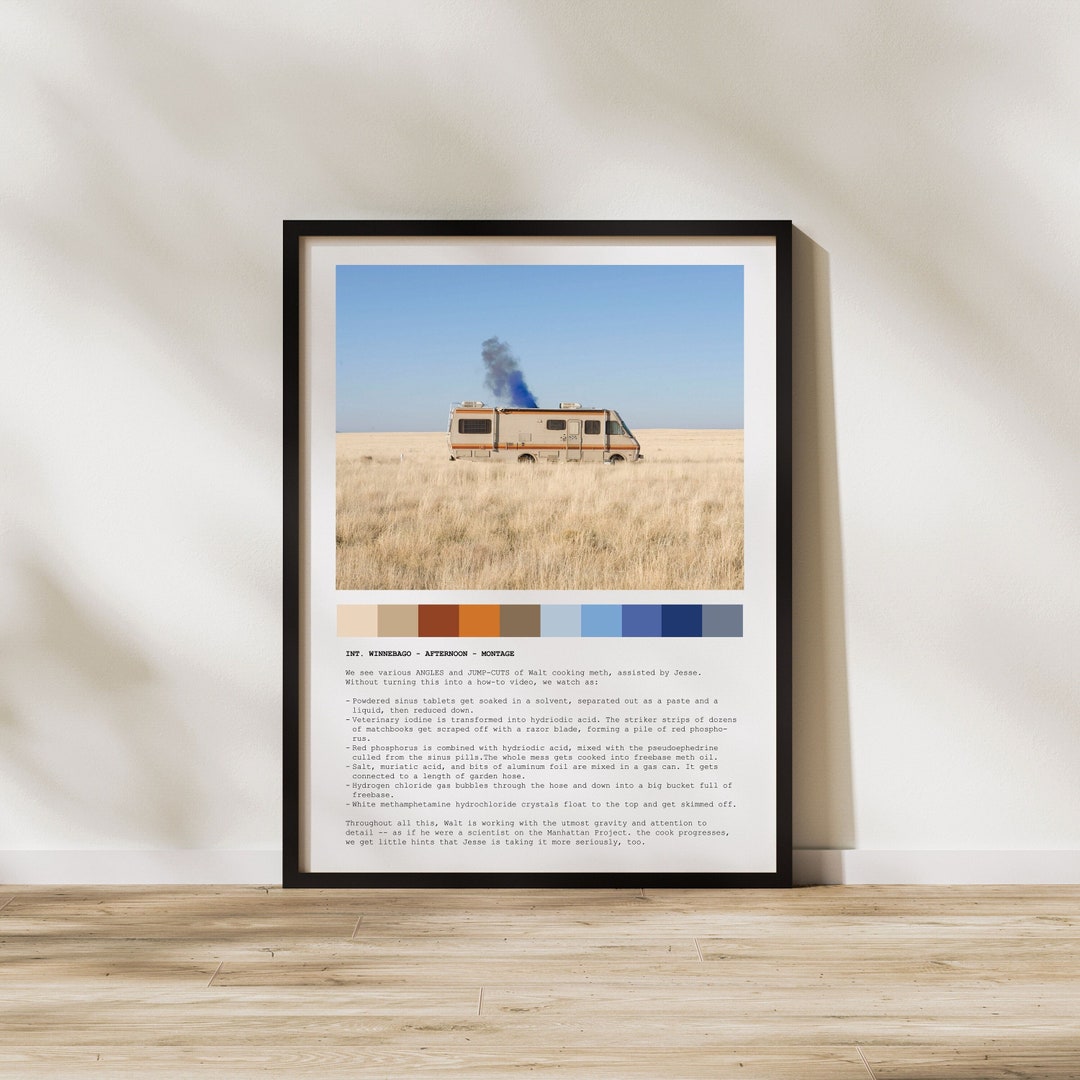 Breaking Bad RV Cooking Scene Poster: Walter White, Jesse Pinkman - Etsy