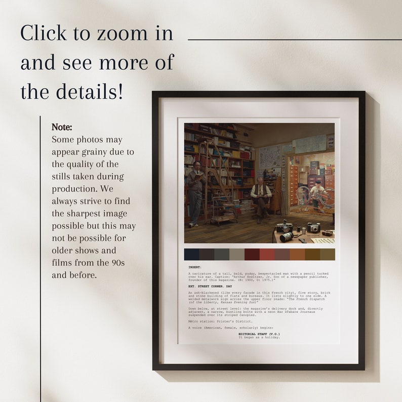 The French Dispatch Film Poster Wes Anderson Wall Art Wes Anderson ...