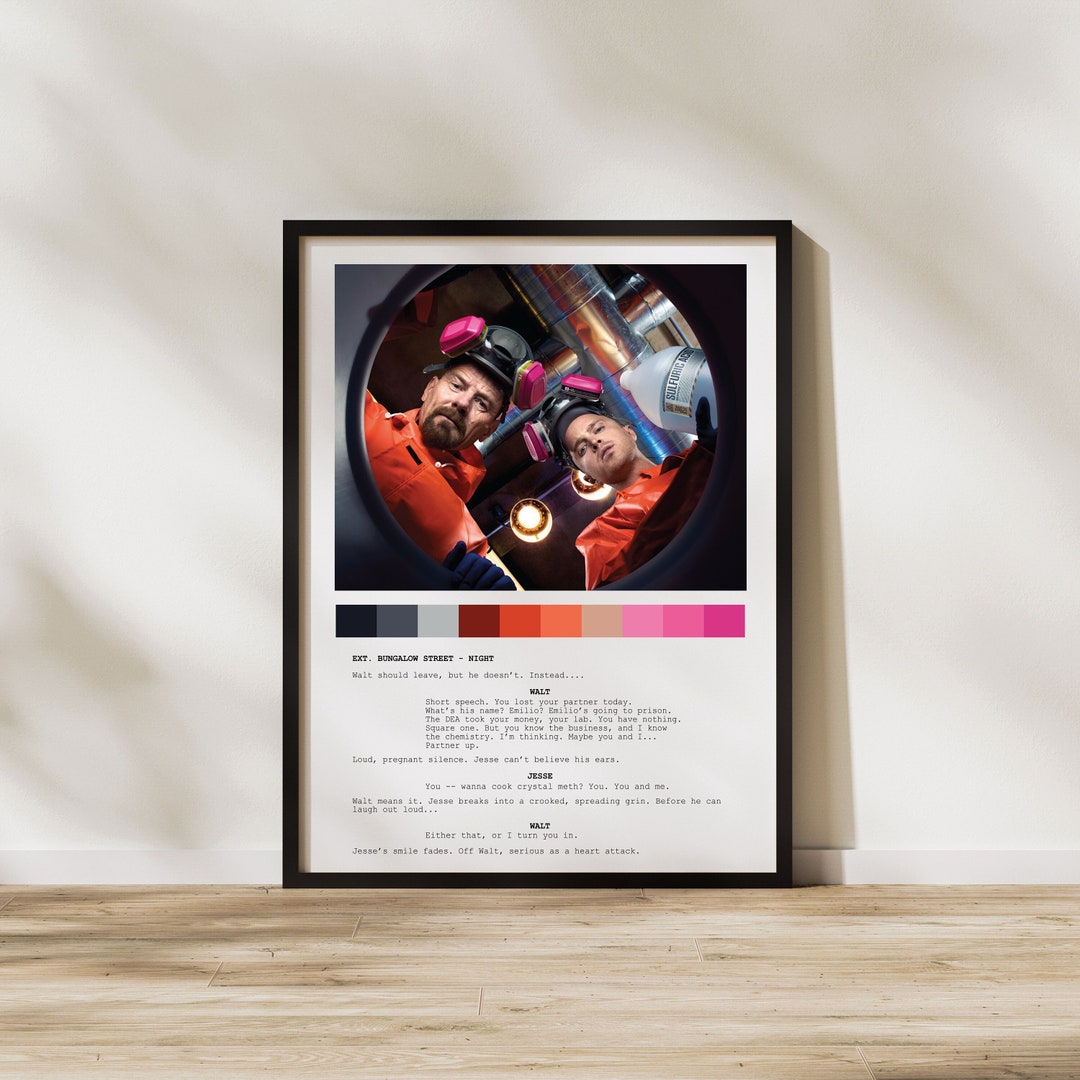Breaking Bad Pilot Episode Poster: Walter White & Jesse Pinkman - Etsy
