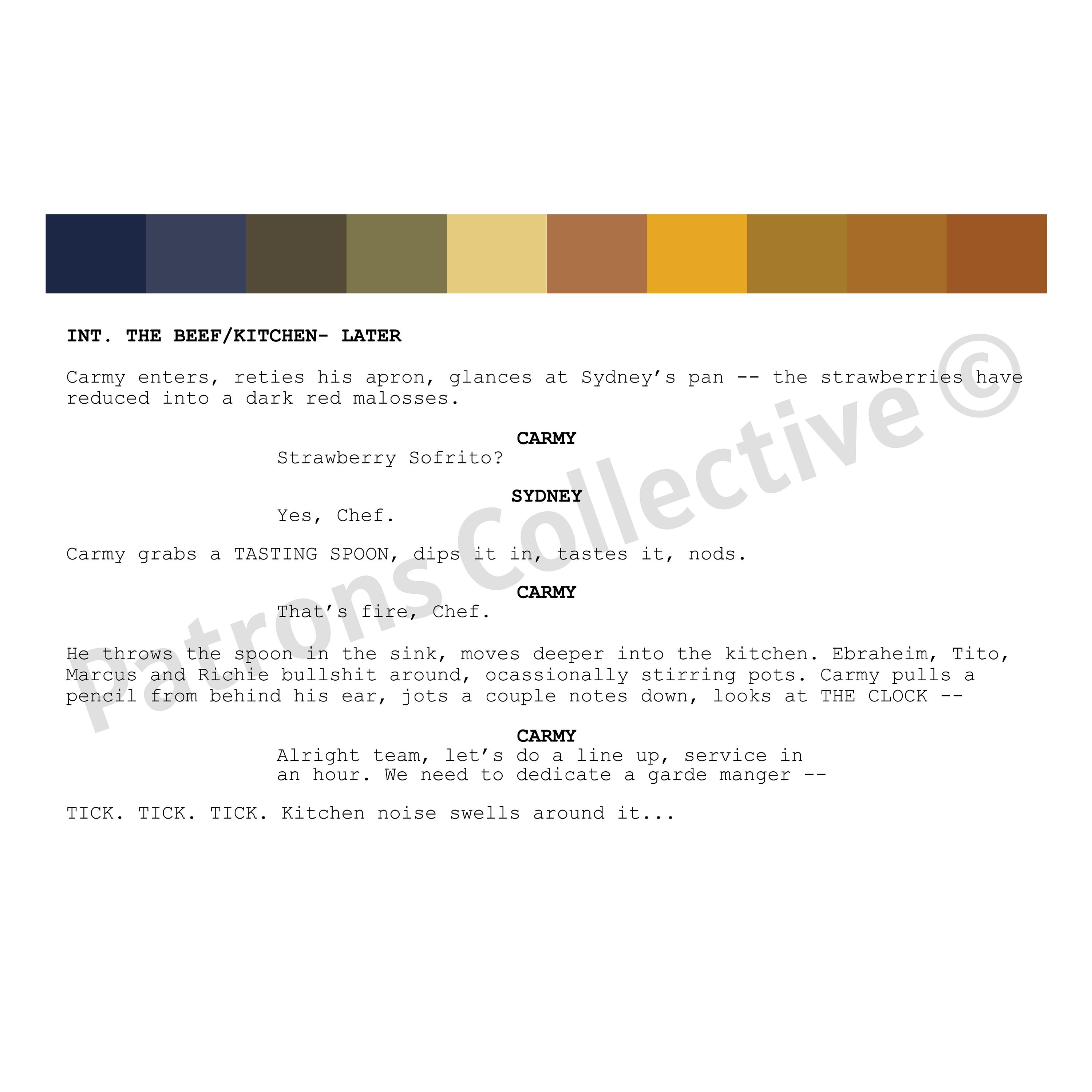 The Bear TV Show Poster TV Series Script Poster Sydney Adamu Original ...