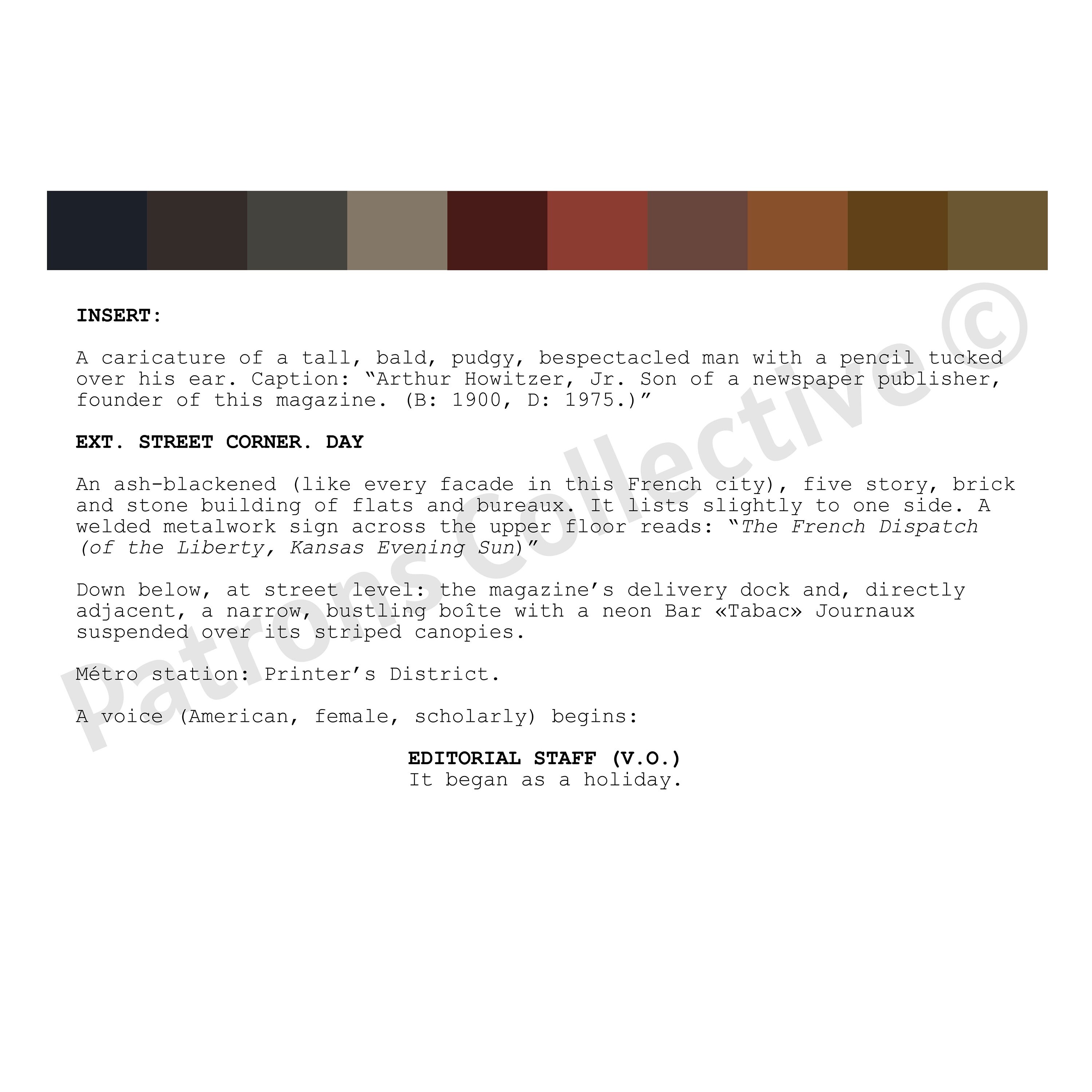 The French Dispatch Film Poster Wes Anderson Wall Art Wes Anderson ...