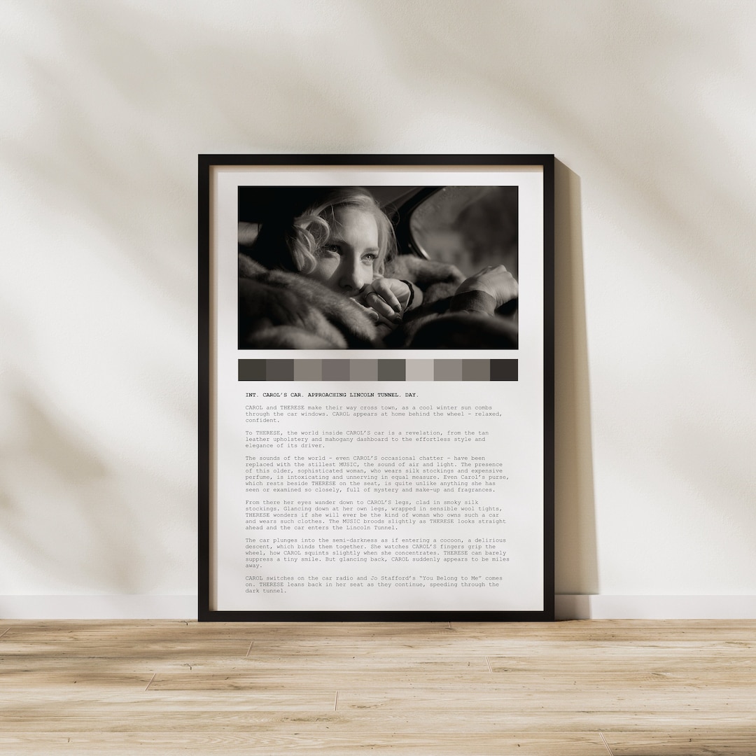 Carol Movie Quote | Carol Car Ride Scene | Cate Blanchett Fan Art ...