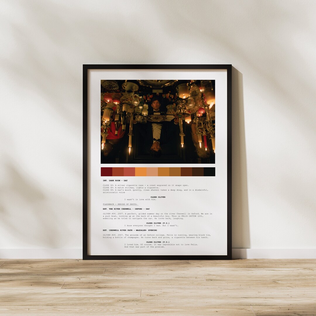 Saltburn Movie Quote | Movie Script Gift | Barry Keoghan | Jacob Elordi ...