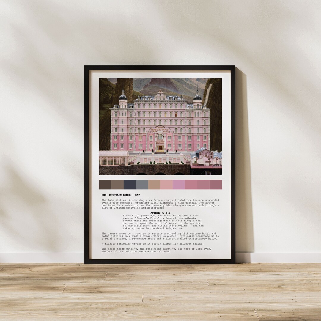 The Grand Budapest Hotel Poster Movie Script the Grand Budapest Hotel ...