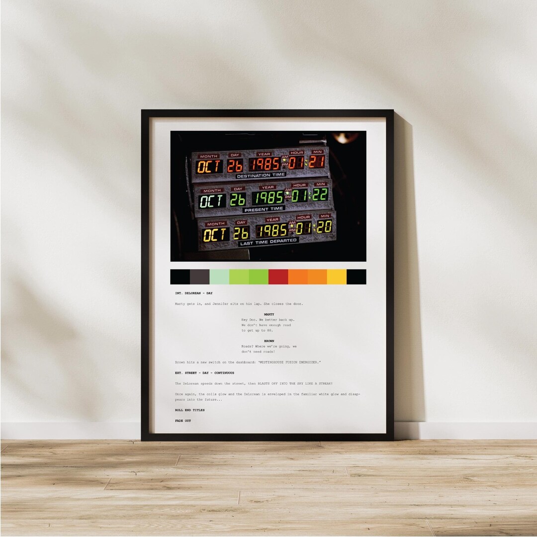 Back to the Future Movie Quote | Marty Mcfly Quote Poster | Original ...