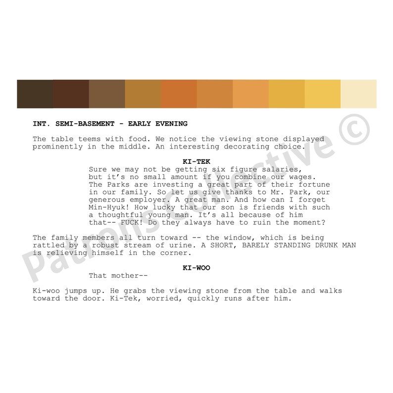 Parasite Movie Poster Bong Joon-ho Parasite Movie Script Parasite Art ...