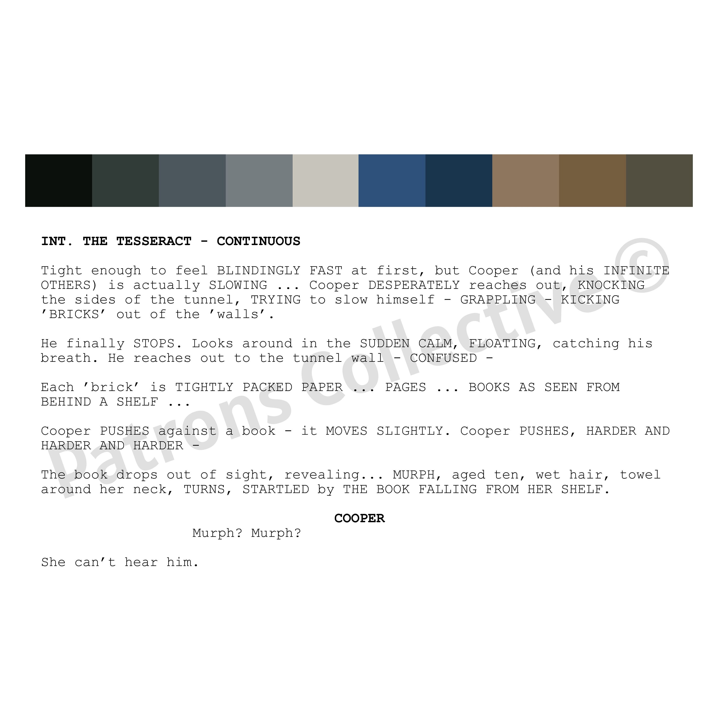 Interstellar Movie Script Poster Christopher Nolan Quote Art - Etsy