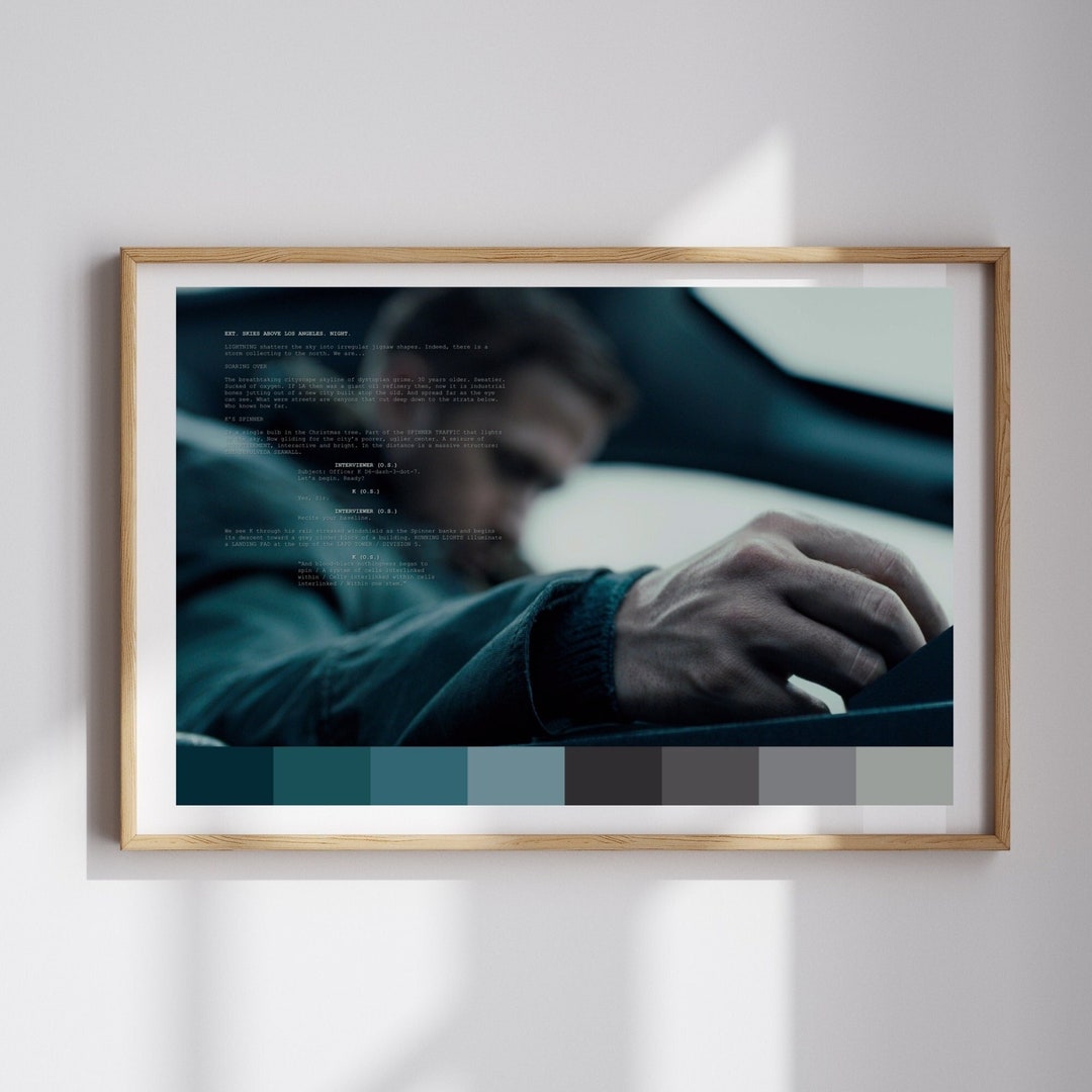 Blade Runner 2049 Film Script Poster: Customizable Quote Design - Etsy