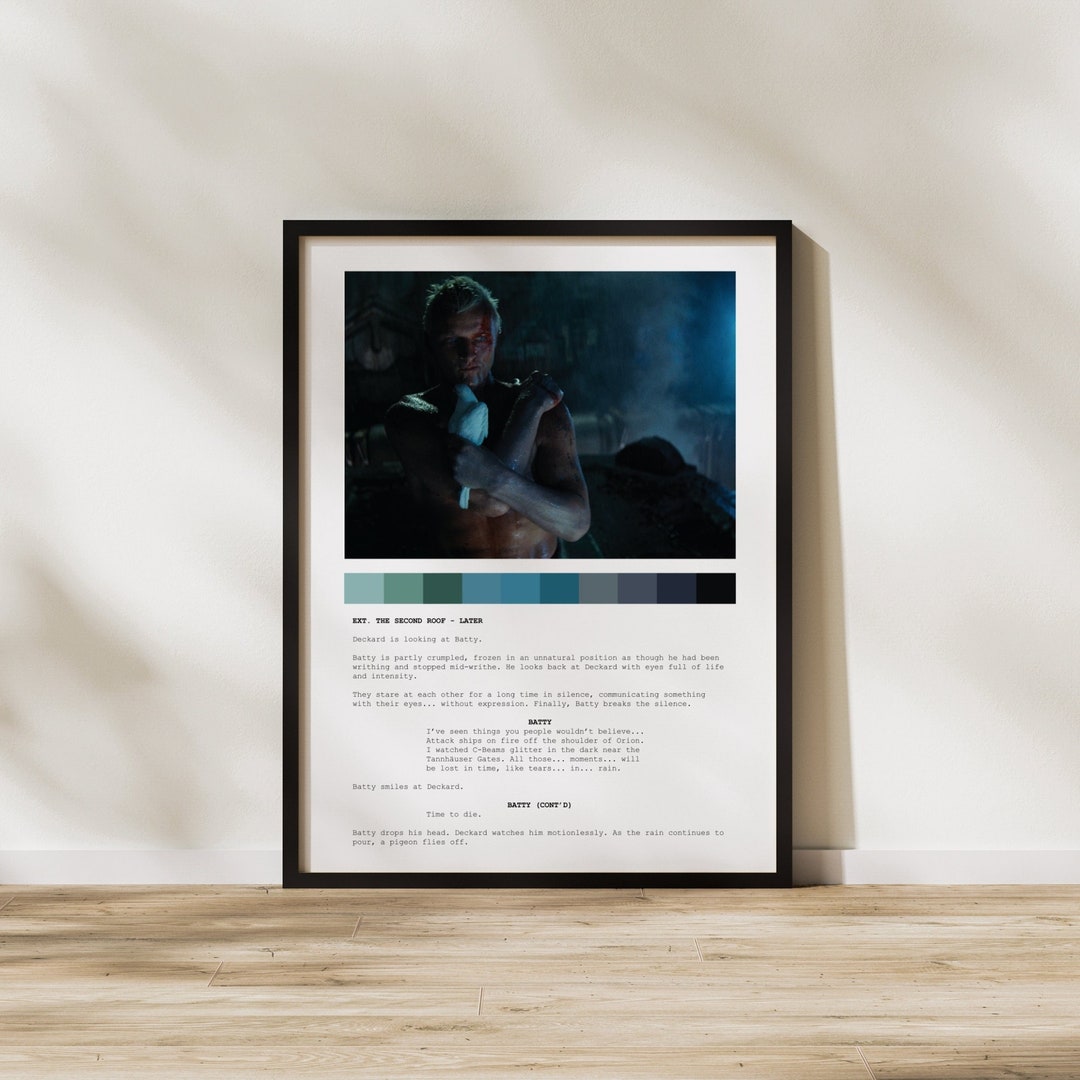 Blade Runner 1982 Quote | Tears in Rain Quote Blade Runner | Deckard ...